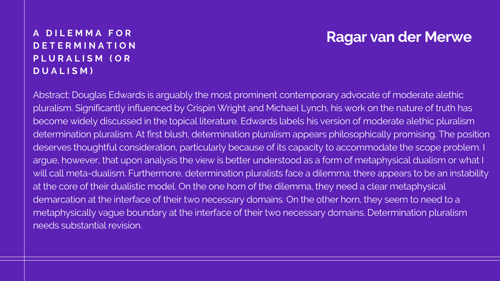 VICTR Presents: Ragnar van der Merwe | Future of Truth